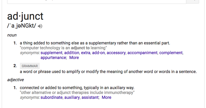 Is Technology an Adjunct to Learning?