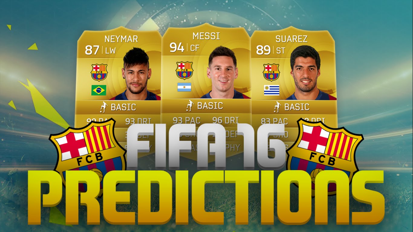 FIFA 16 PLAYER RATINGS / Messi - Suarez - Neymar / FC Barcelona ...
