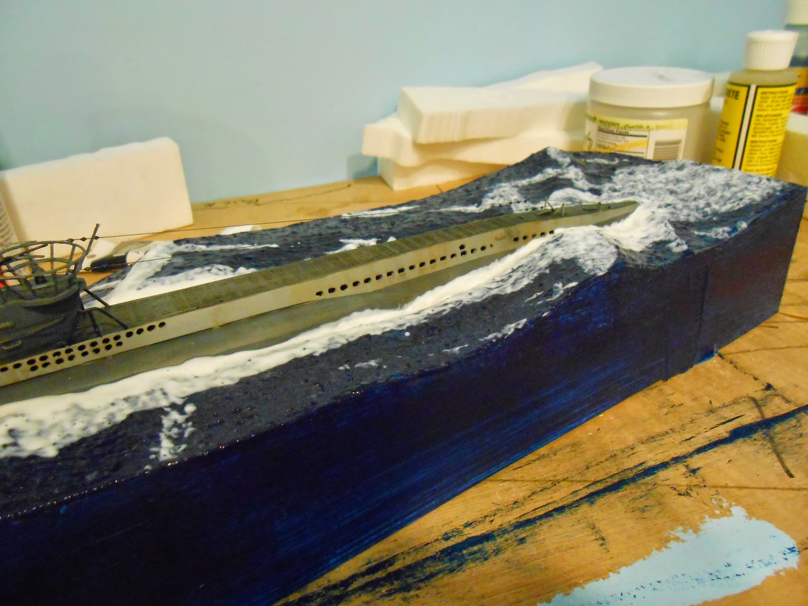 The U-Boat Yard: U-73 water effect preview