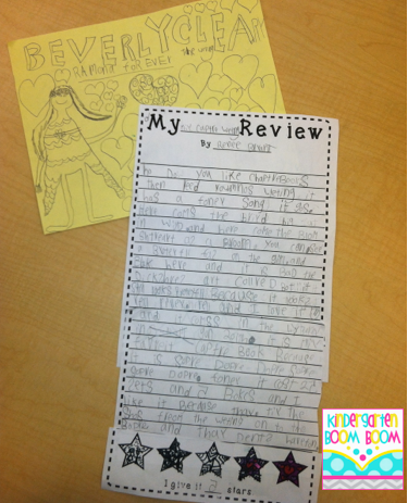 Kindergarten Boom Boom: Writing Book Reviews FREEBIE