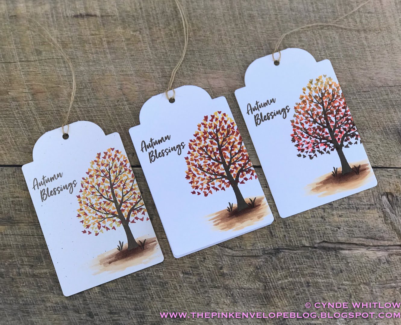 Clean & Simple Fall Tags - Ombre Inks + Hero Arts Color Layering Autumn ...