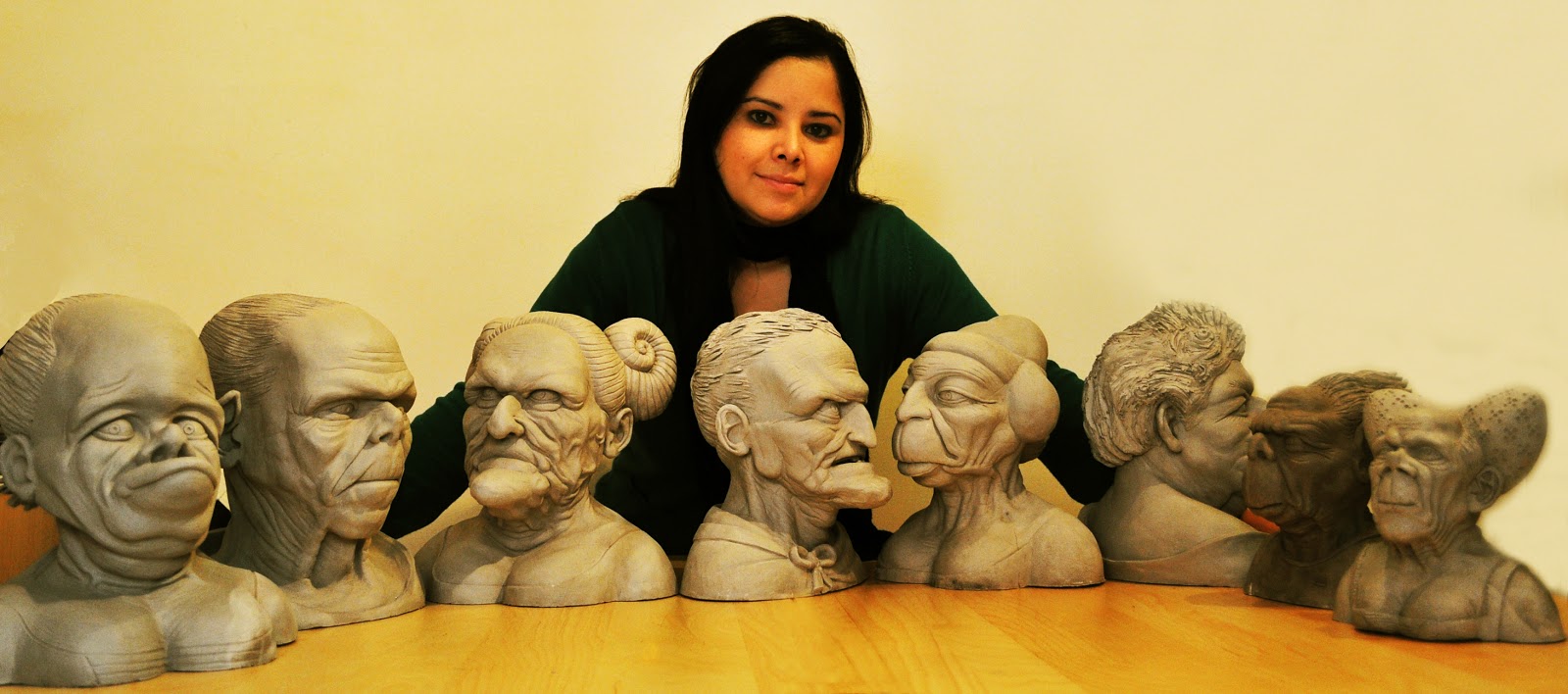 Sculptures: “Grotesque Heads, sculptures made from drawings of Leonardo ...