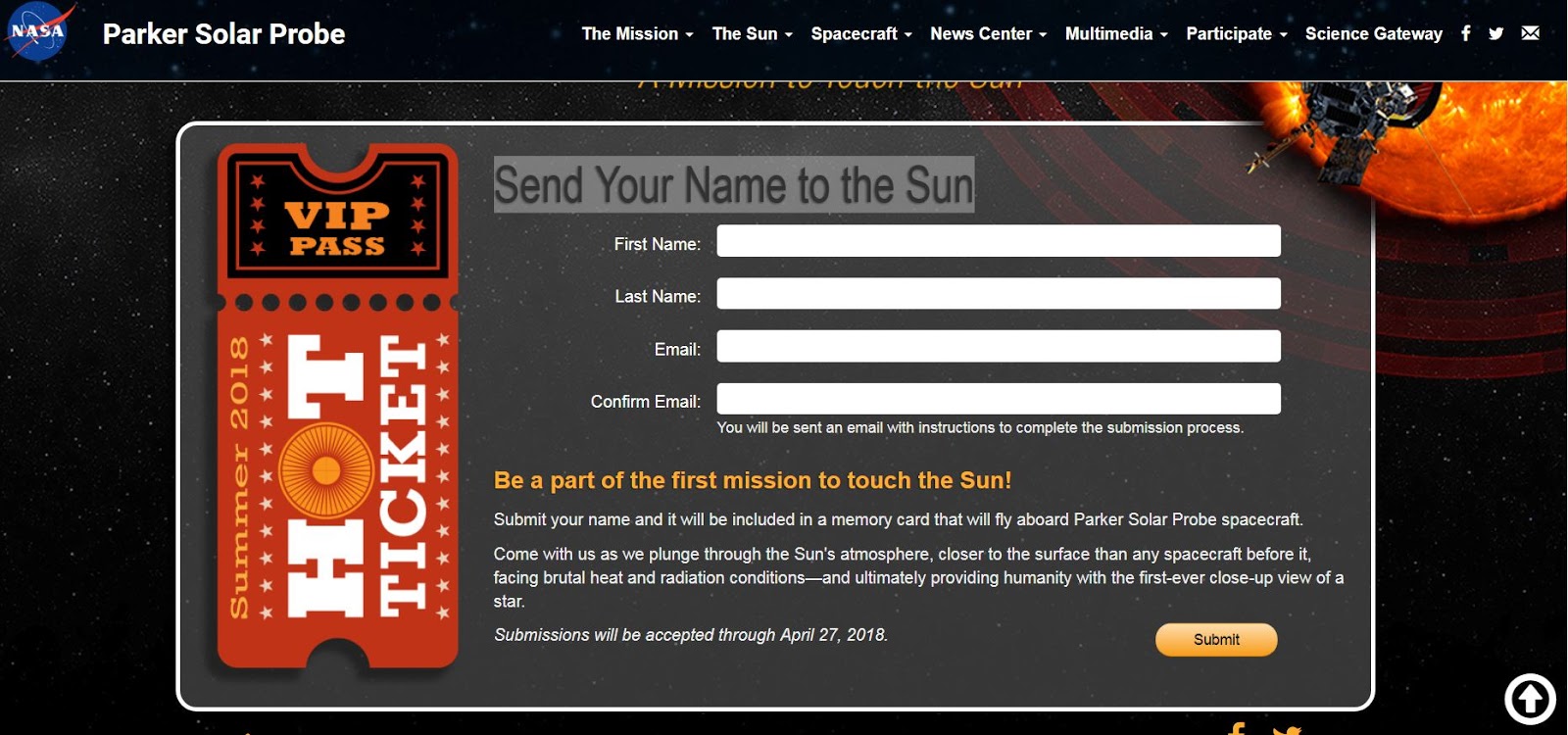 UA9UAX HAM radio blog: Send Your Name to the Sun