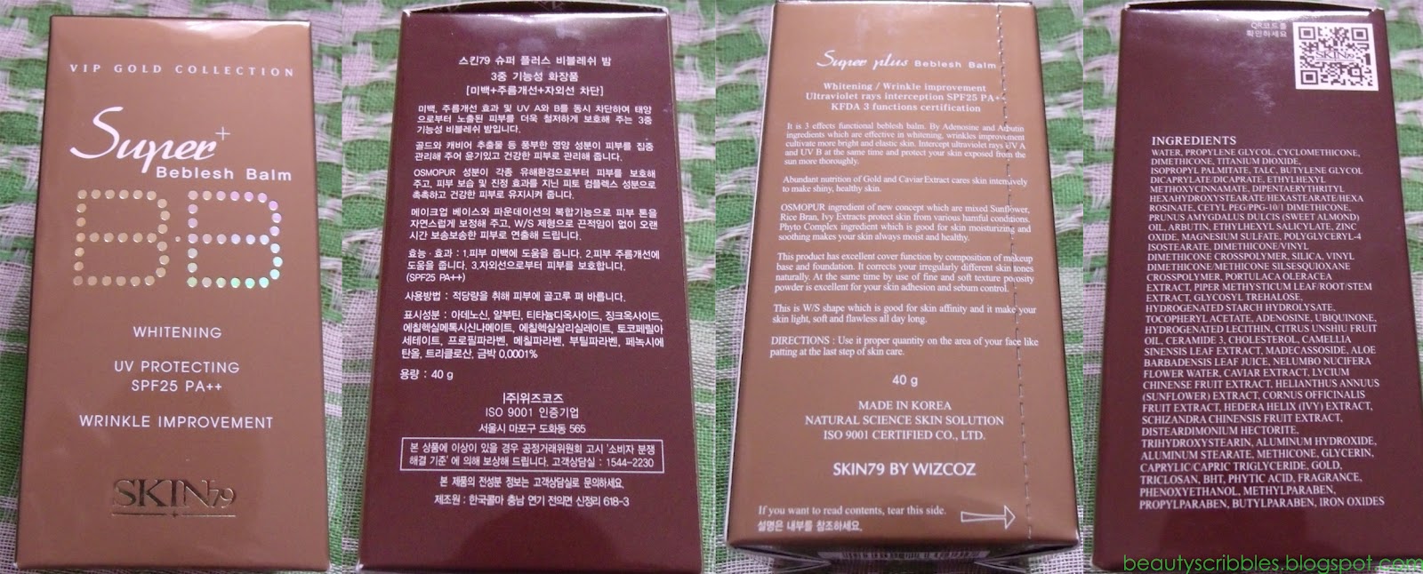 Beauty scribbles: BB Cream Swatches & Review: SKIN79 and Missha