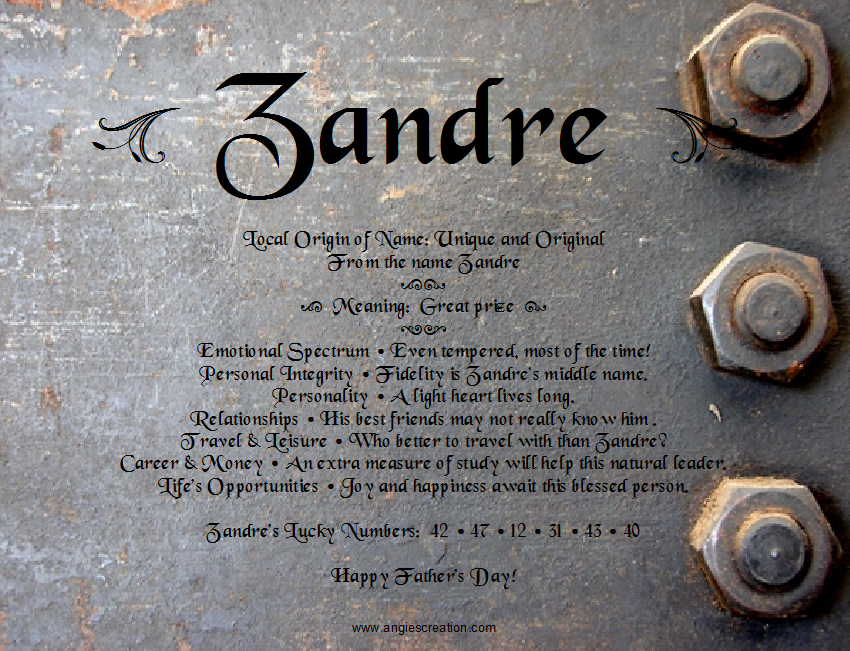 Zandre | Unique Names