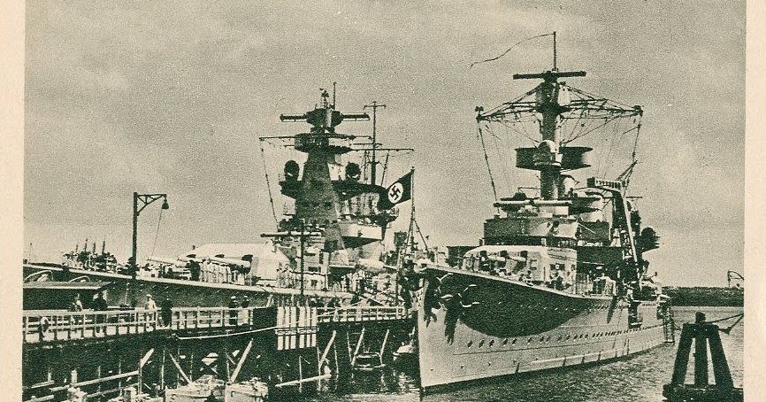 PoSeWe - Maritime Bilder: Panzerschiff ADMIRAL SCHEER und Leichter ...