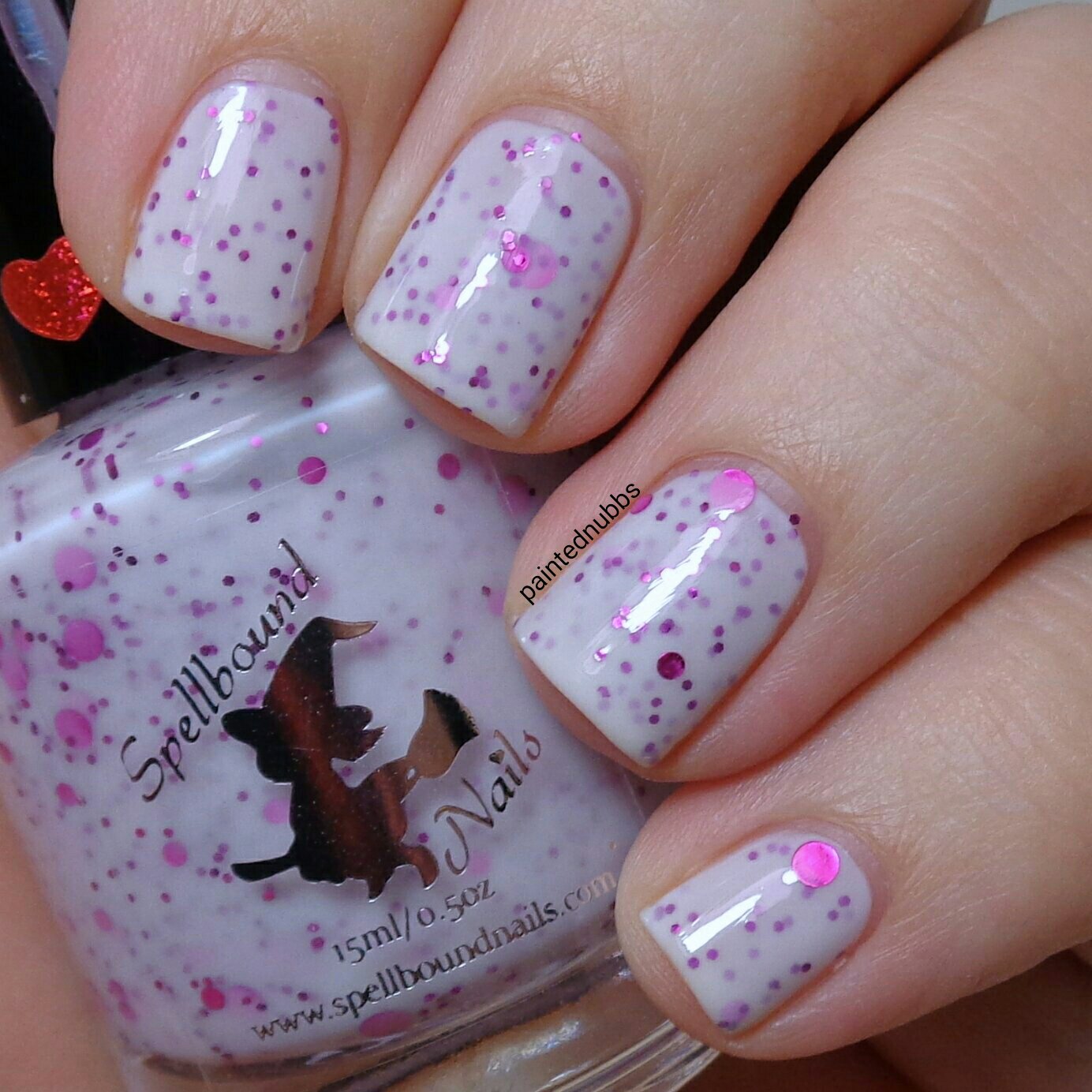 Painted Nubbs: Spellbound Nails Be My Valentine Trio Swatch & Review