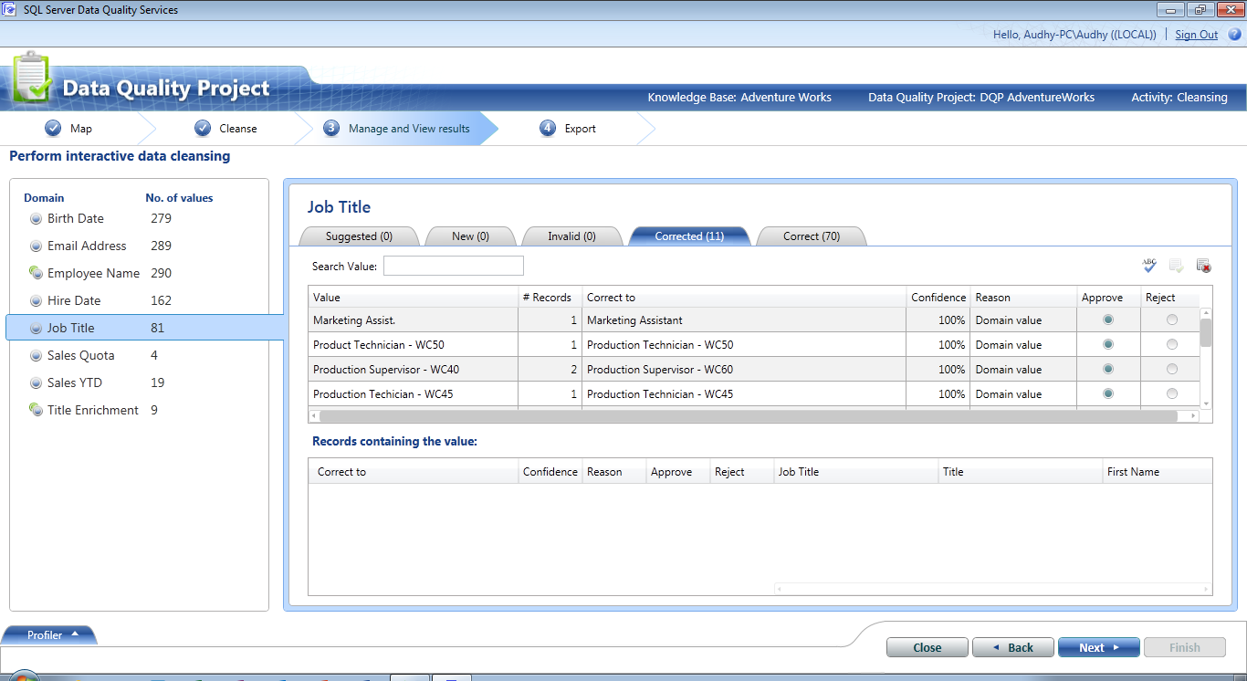 Tutorial DQS SQL SERVER ( Data Cleansing Data Matching ) [ Kualitas Data, Stikom Surabaya ]