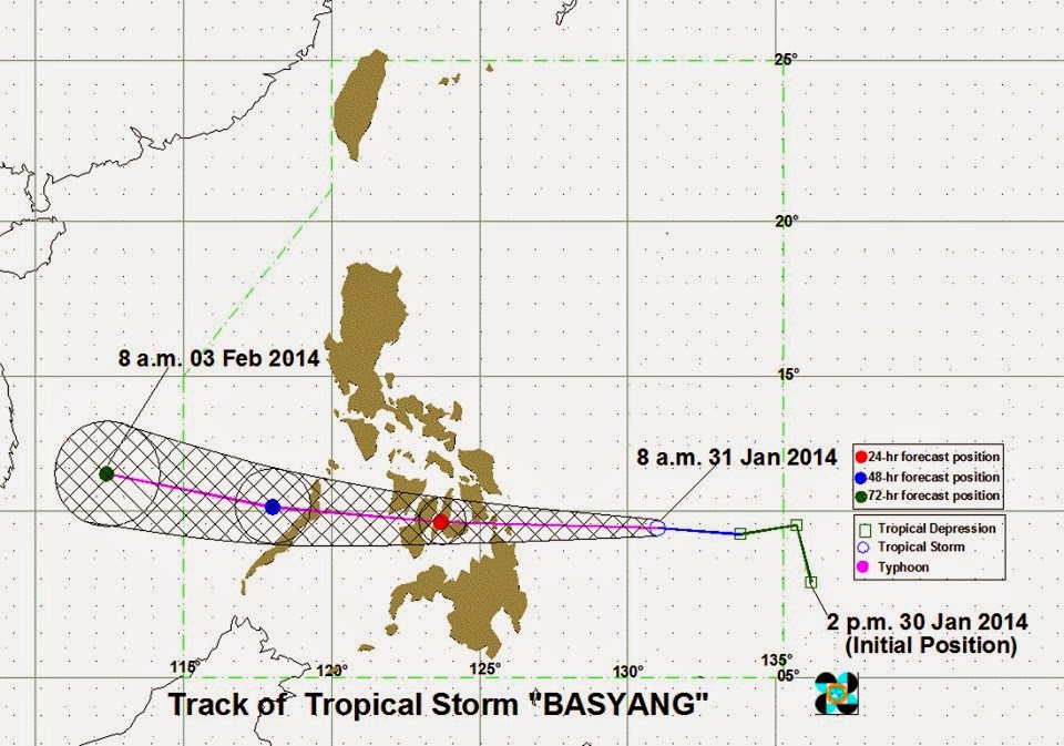 Bagyong 'Basyang' intensifies; Signal No. 2 up in Visayas, Mindanao