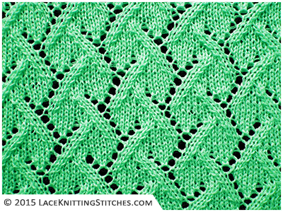 Lace Chart #9 🧶 Lace Knitting Stitches