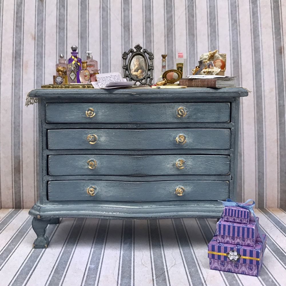 artistic catnip: a lady's dresser...