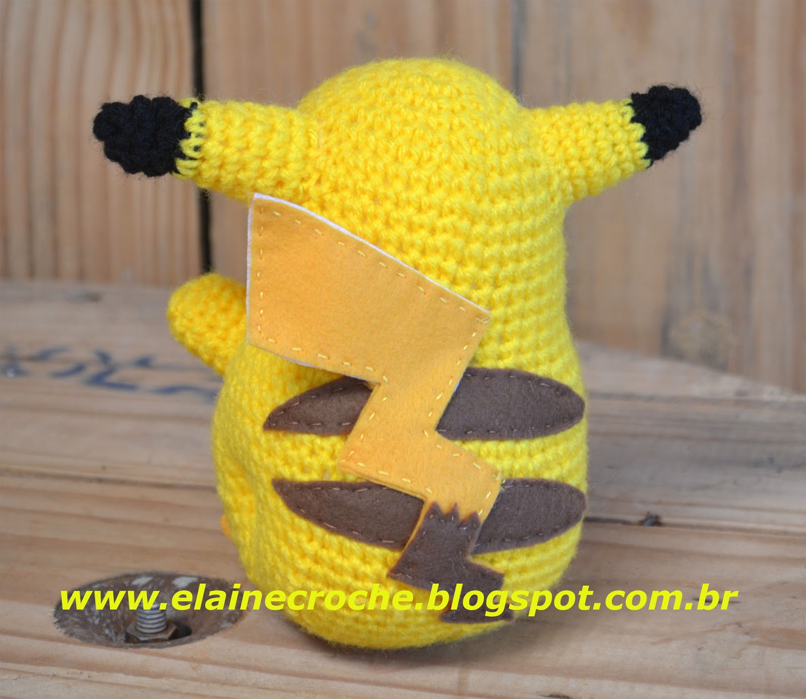 Elaine Croche: Pikachu em Crochê - Vídeo Aula Crochê