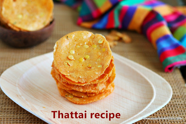 Jeyashri's Kitchen: THATTAI (CRISPY SNACK) | DIWALI SNACK RECIPES