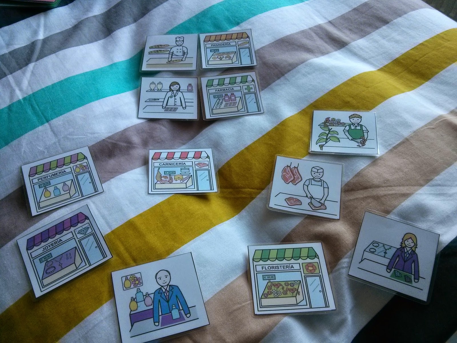 Logopedia Especial: Materiales para trabajar las tiendas