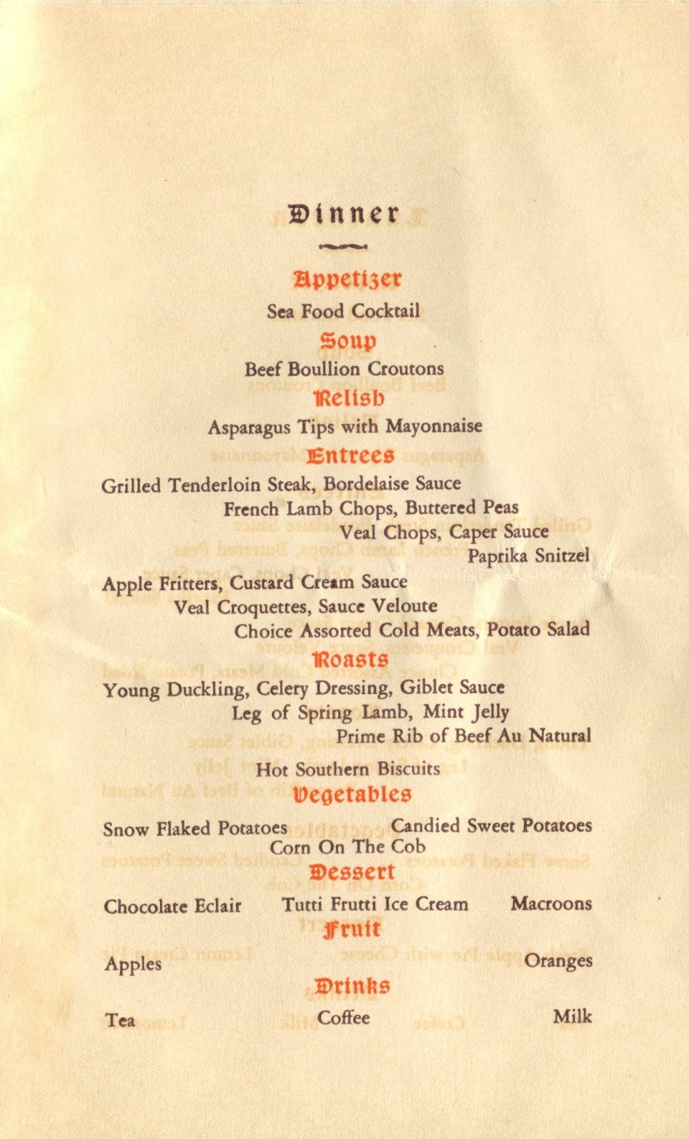 The American Menu: The Halcyon Days of San Quentin