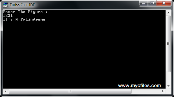 C Program to Find Palindrome of a Number ~ My C Files