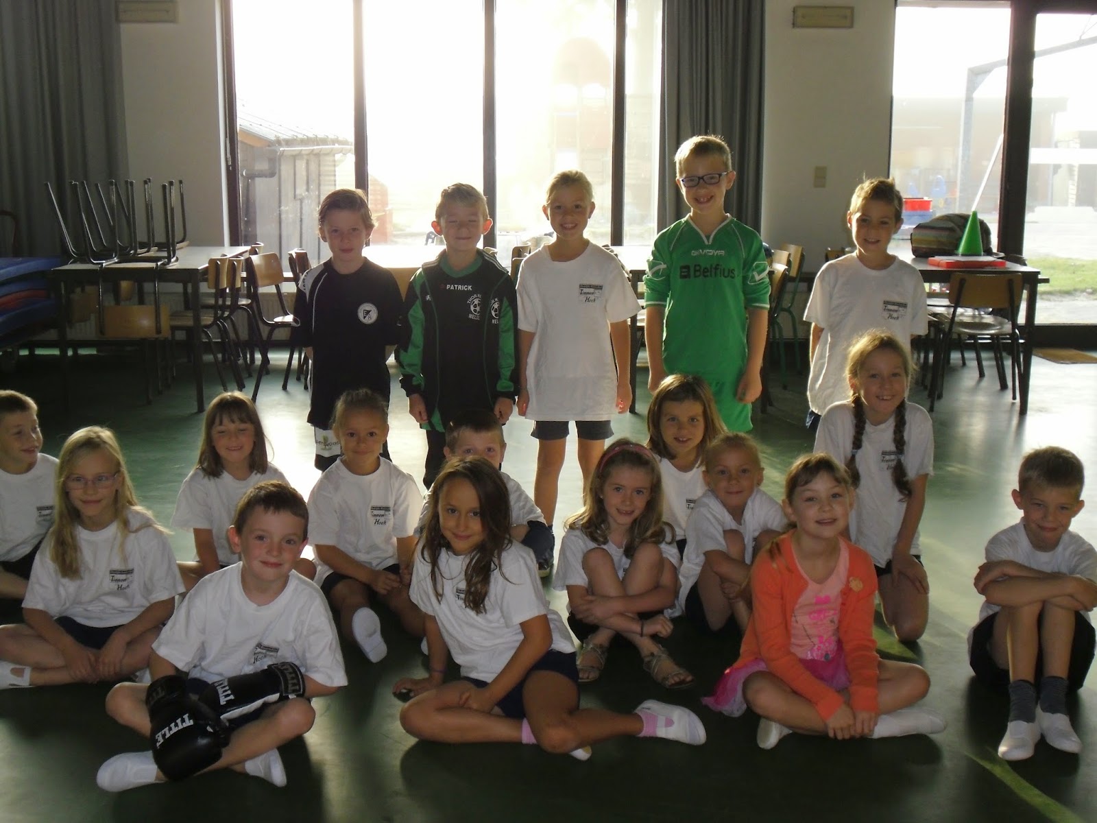 Turnen met meester Patrick