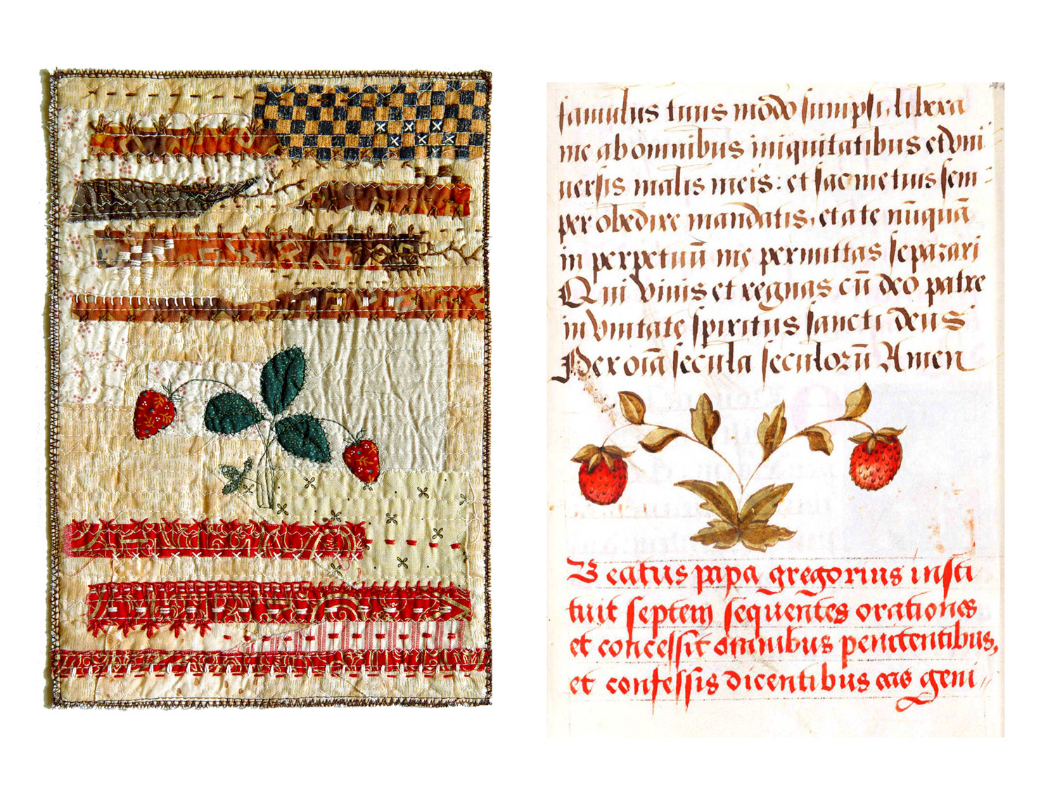 Modern Medieval strawberry mosaic / Średniowieczna truskawka dziś