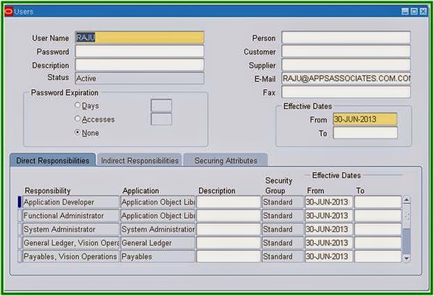 Oracle Applications Oracle Application Object Library Aol