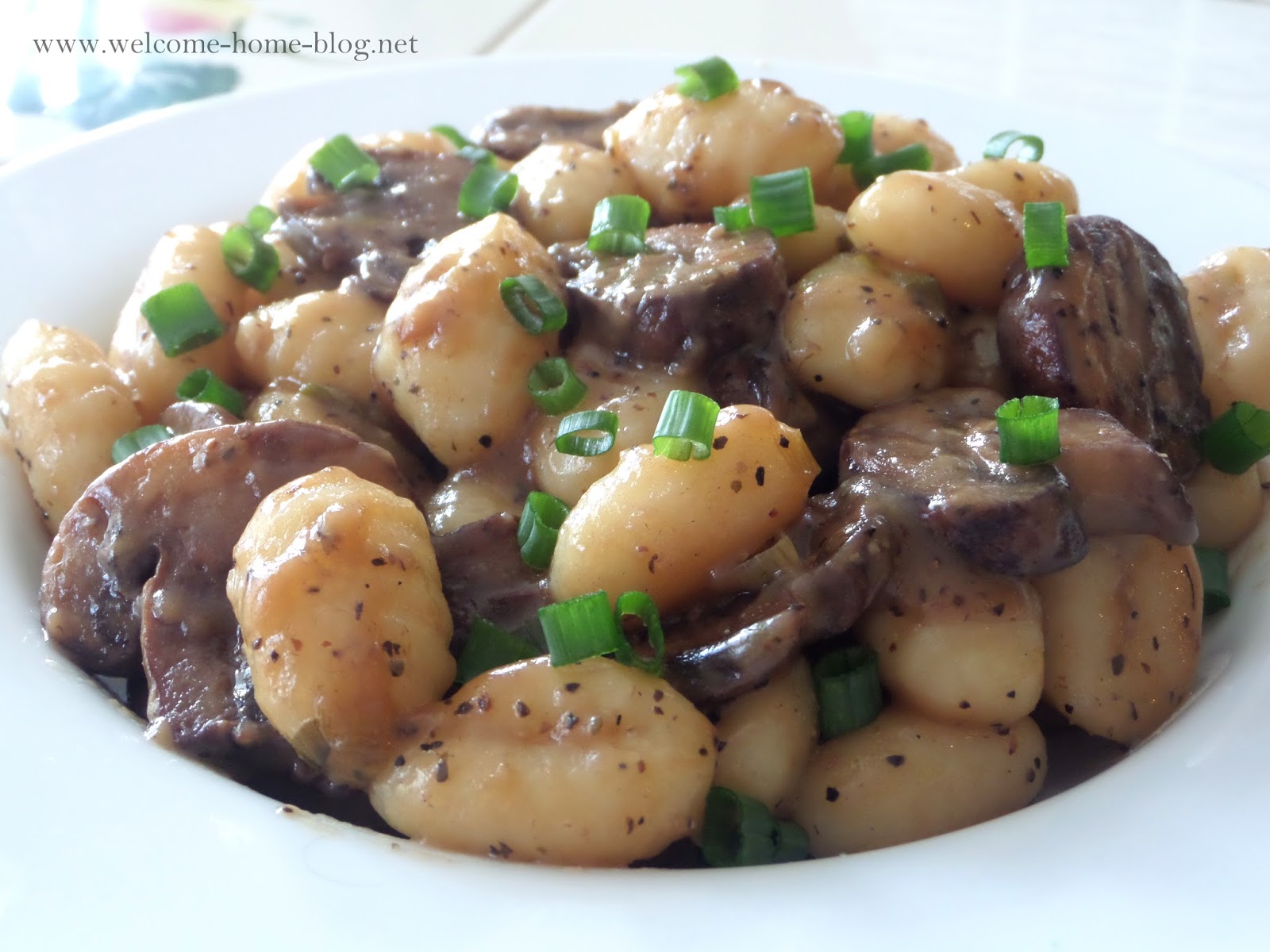 Welcome Home Blog: Mushroom and Gnocchi Marsala