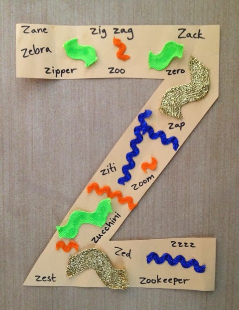 Brainstorm in Bloom: Zany Letter Z (Alphabet Wall)