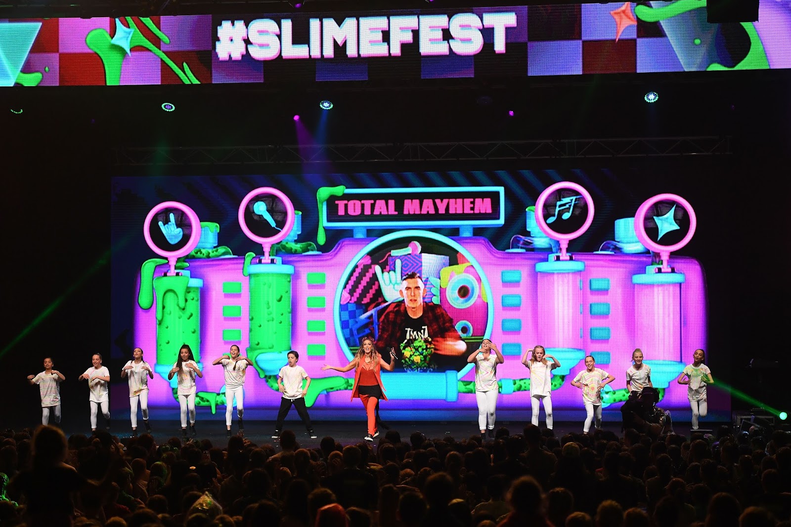 NickALive!: Delta Goodrem Unleashes The Slime At Nickelodeon Australia ...