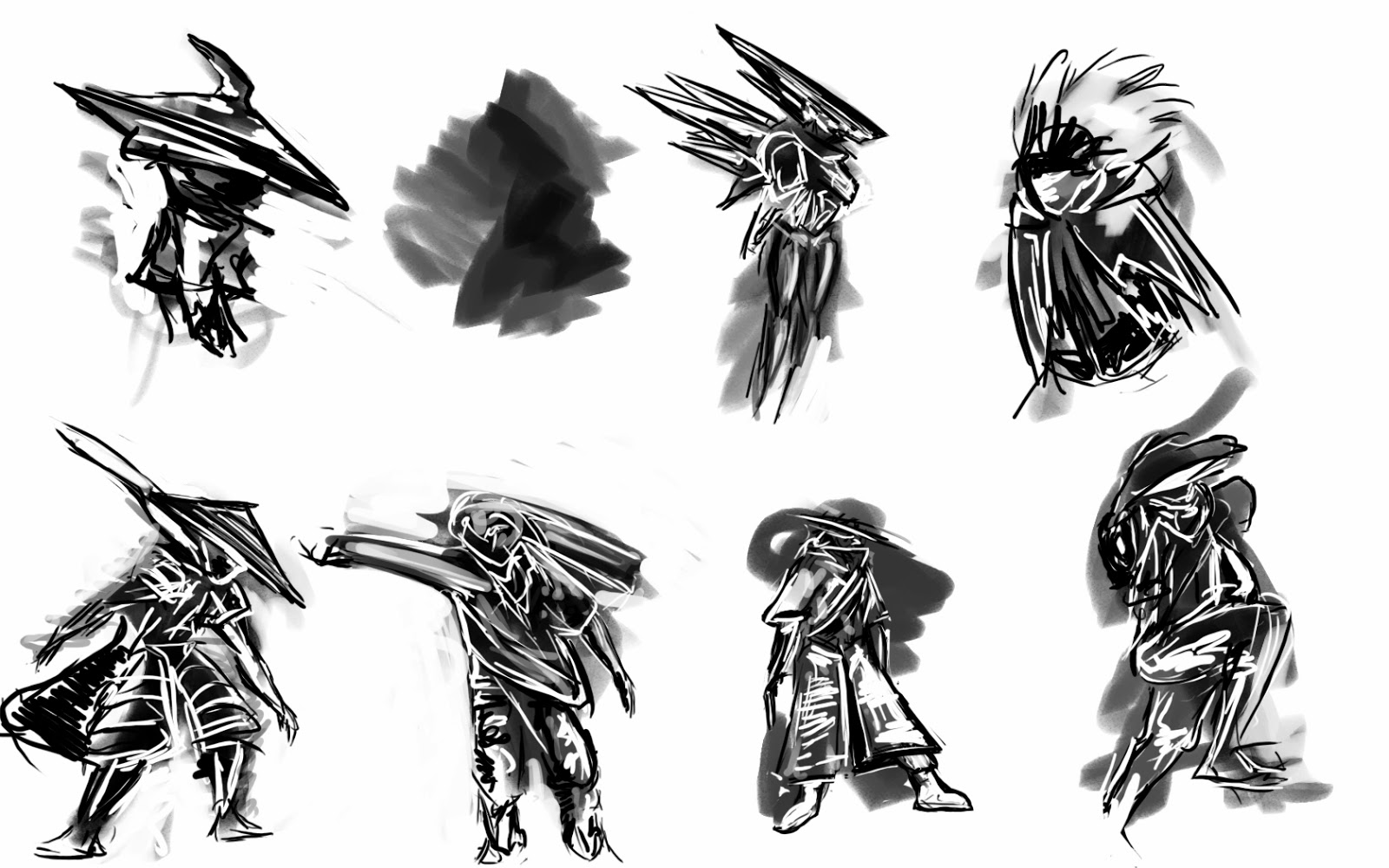 Mikey's Art and Games stuff: Silhouettes and initial ideas
