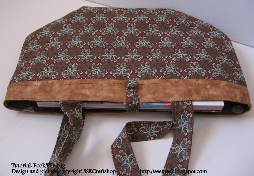 Hooks, Needles and Brushes: Tutorial: Book/File Bag