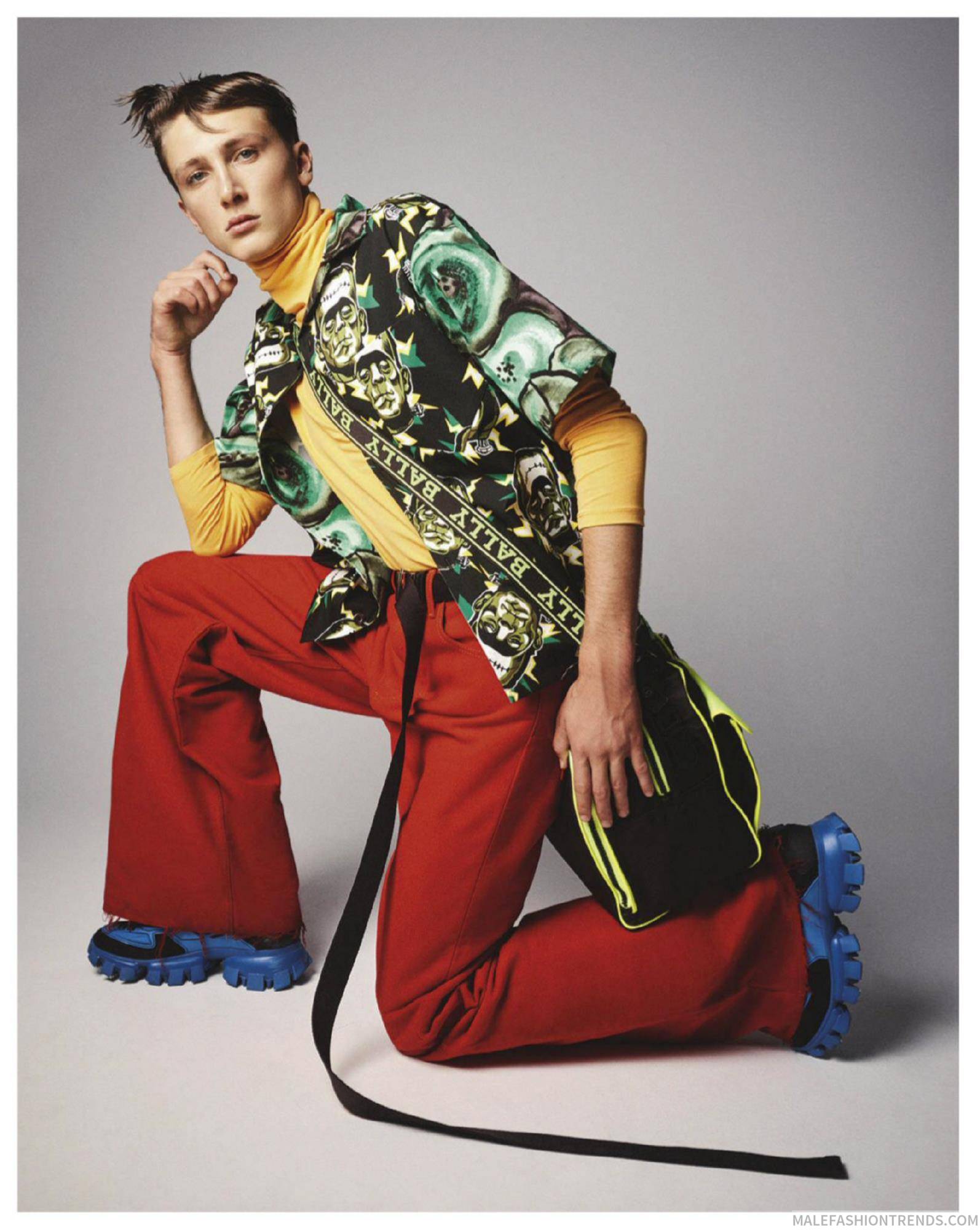 Luke Robson para GQ Australia en fotos de Georges Antoni