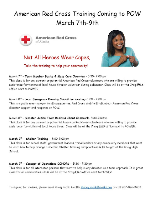 American Red Cross Training on POW March 7-9th! - P.O.W. Report