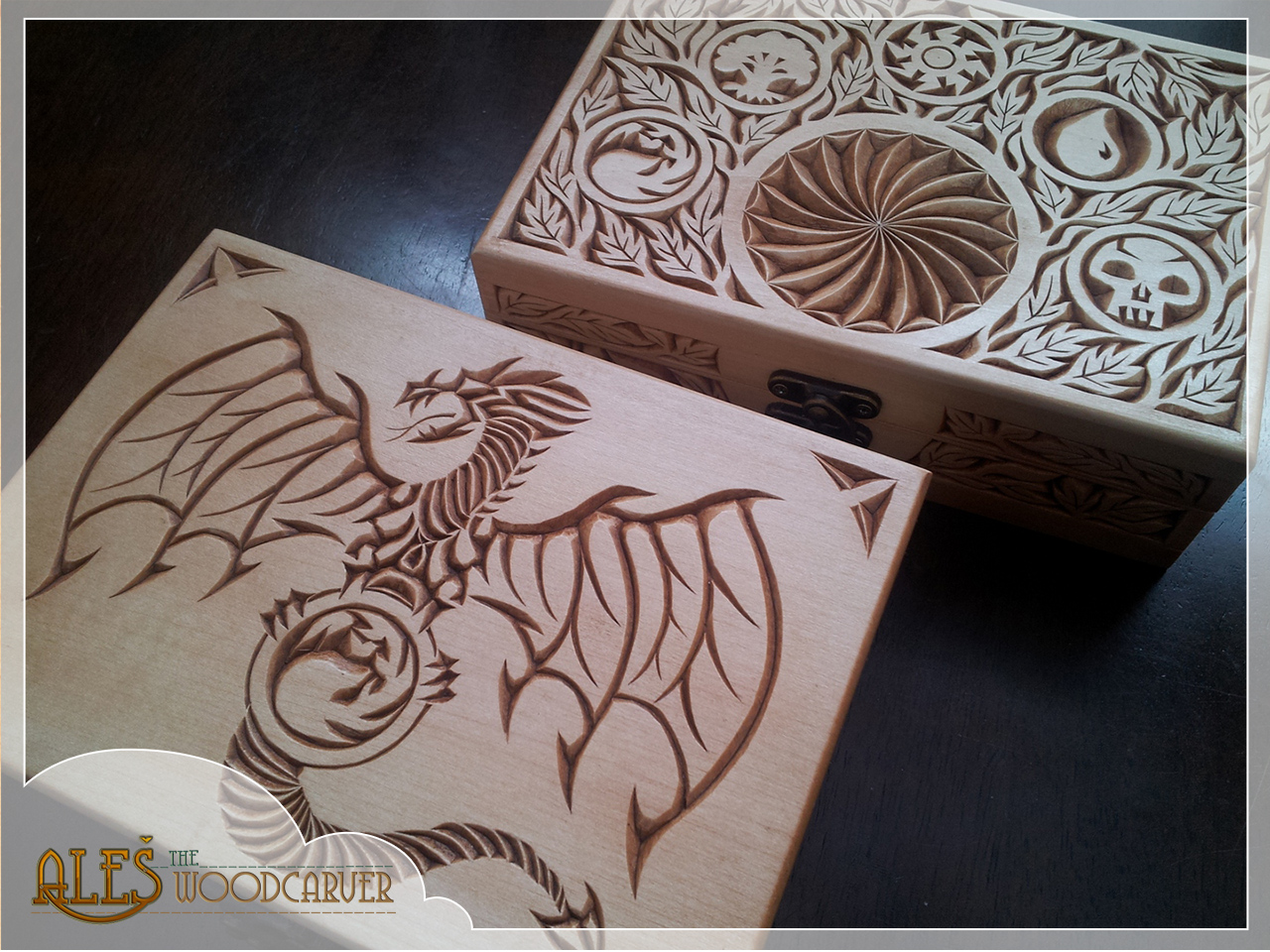 Ales the woodcarver: All the custom MTG boxes