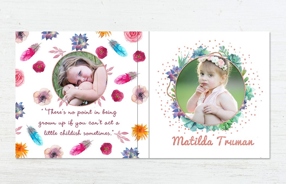 Beautiful Baby Record Book Templates for Fast Photobook Creation