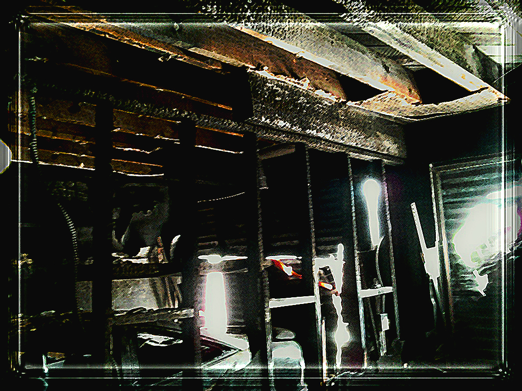 Arq. Myriam Mahiques´art: The beauty of burnt structures