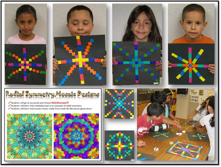 PESD Art Stuff: 1st & 2nd Graders Learn About Radial Symmetry