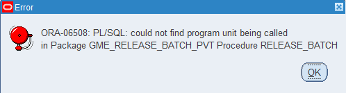 FRM-40735: PRE-RECORD trigger raised unhandled exception ORA-04063 ORA-06508