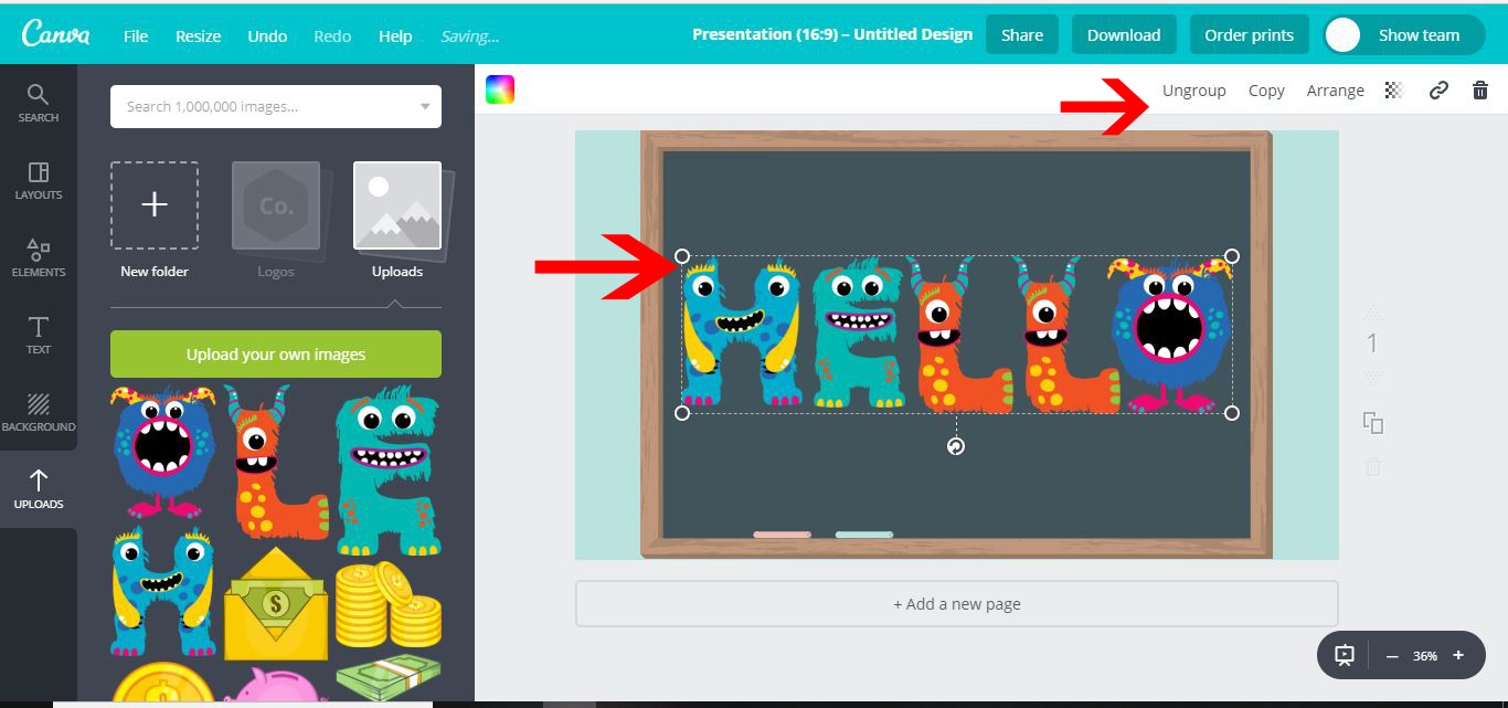 How to use Graphic Alphabets in Canva | Design Bundles