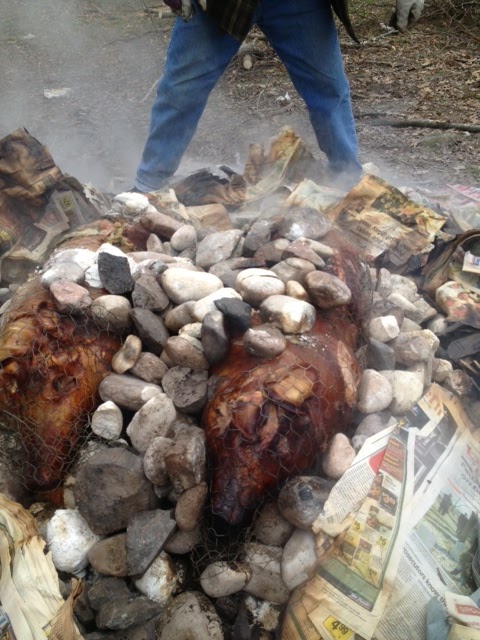 Practially Provident: Samoan Pig BBQ Mmmmmmm!
