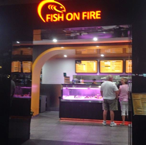 Fish On Fire: WIld Barramundi with Greek Salad and Chips - An Instant ...