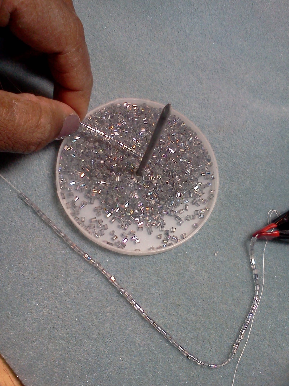 Ooh! Shiny!: Blog quickie: April’s Homemade bead spinner