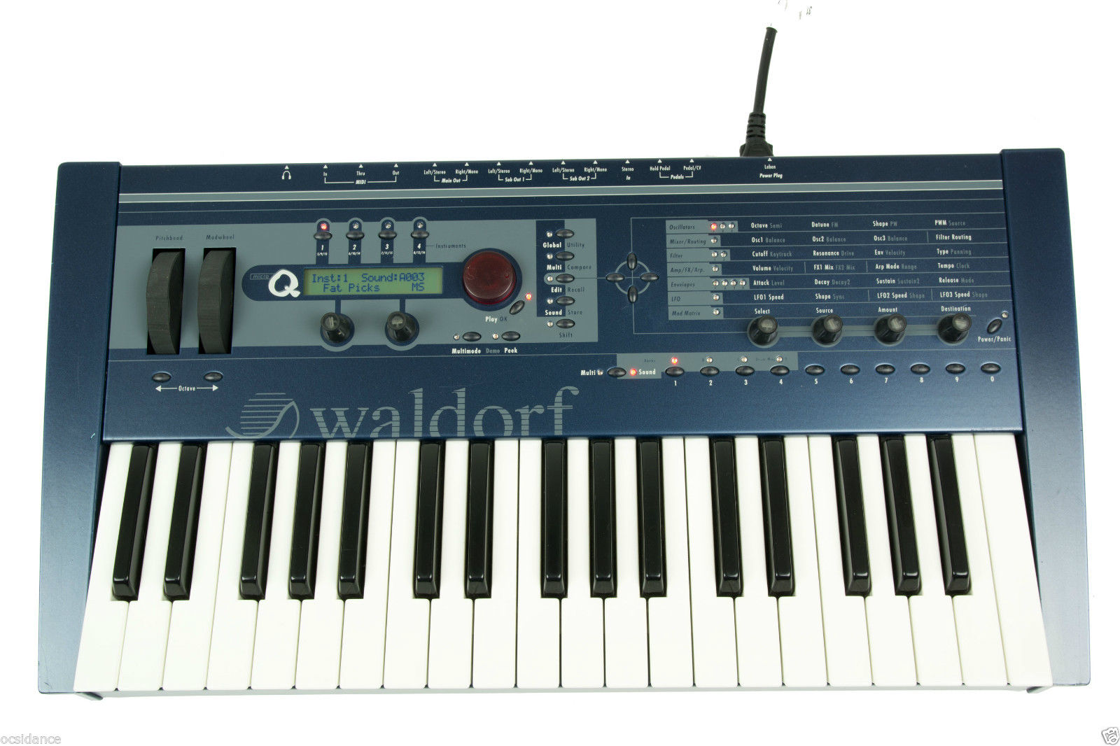 MATRIXSYNTH: WALDORF MICRO Q OMEGA SYNTHESIZER RARE EXPANDED 75 VOICE MODEL