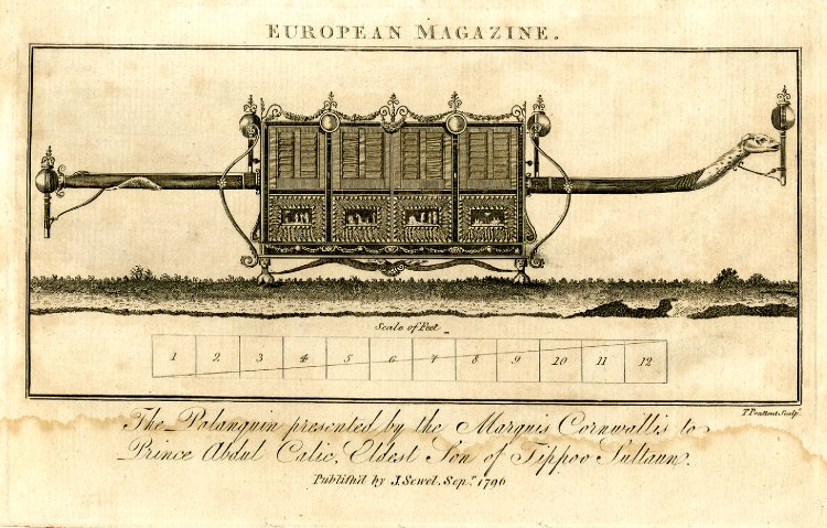 Description of Palanquins Presented to Tipu's Sons by Lord Cornwallis