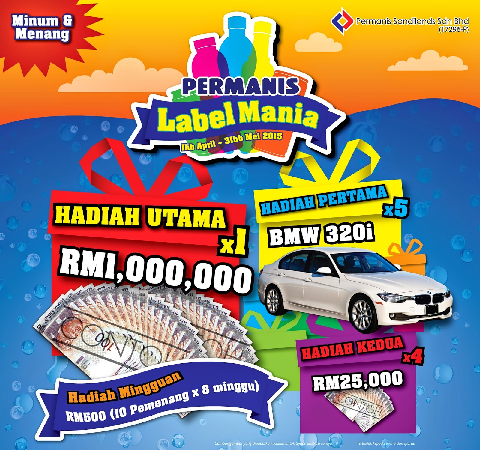 Peraduan beli dan menang Permanis Label Mania 2015