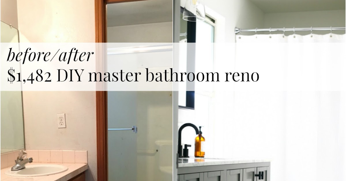 Reveal, budget, and sources: $1,482 master bathroom reno / Create / Enjoy