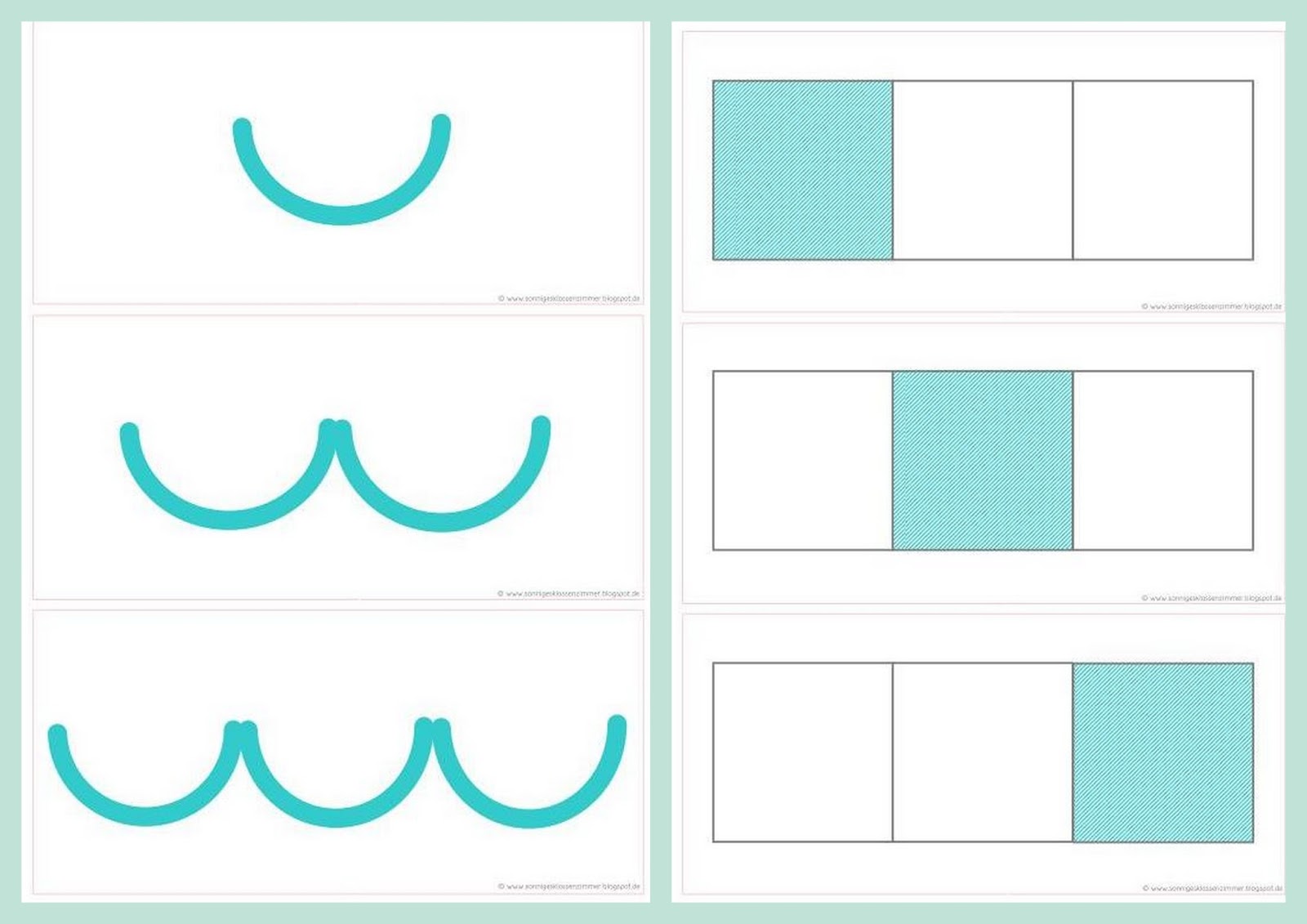 Sonniges Klassenzimmer: Tafelmaterial Silben und Laute