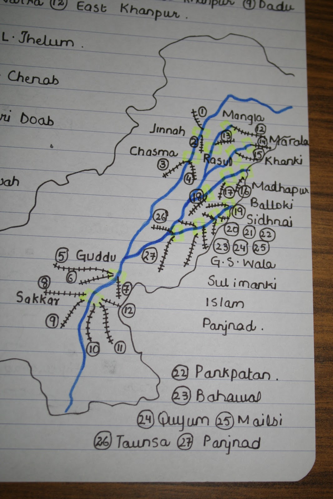 Ravi River Map