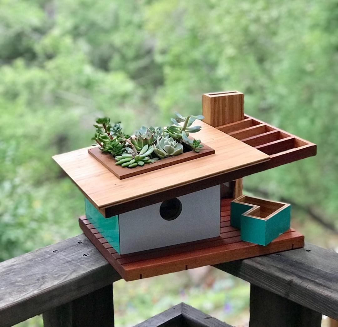 Nag on the Lake: Midcentury modern birdhouses