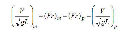 DIMENSIONAL ANALYSIS AND HIDRAULICS SIMILARITY: FROUDE NUMBER (Fr)