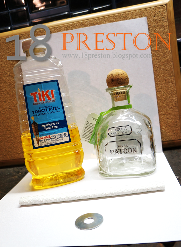 18 Preston: The Liquor Bottle Tiki Torch