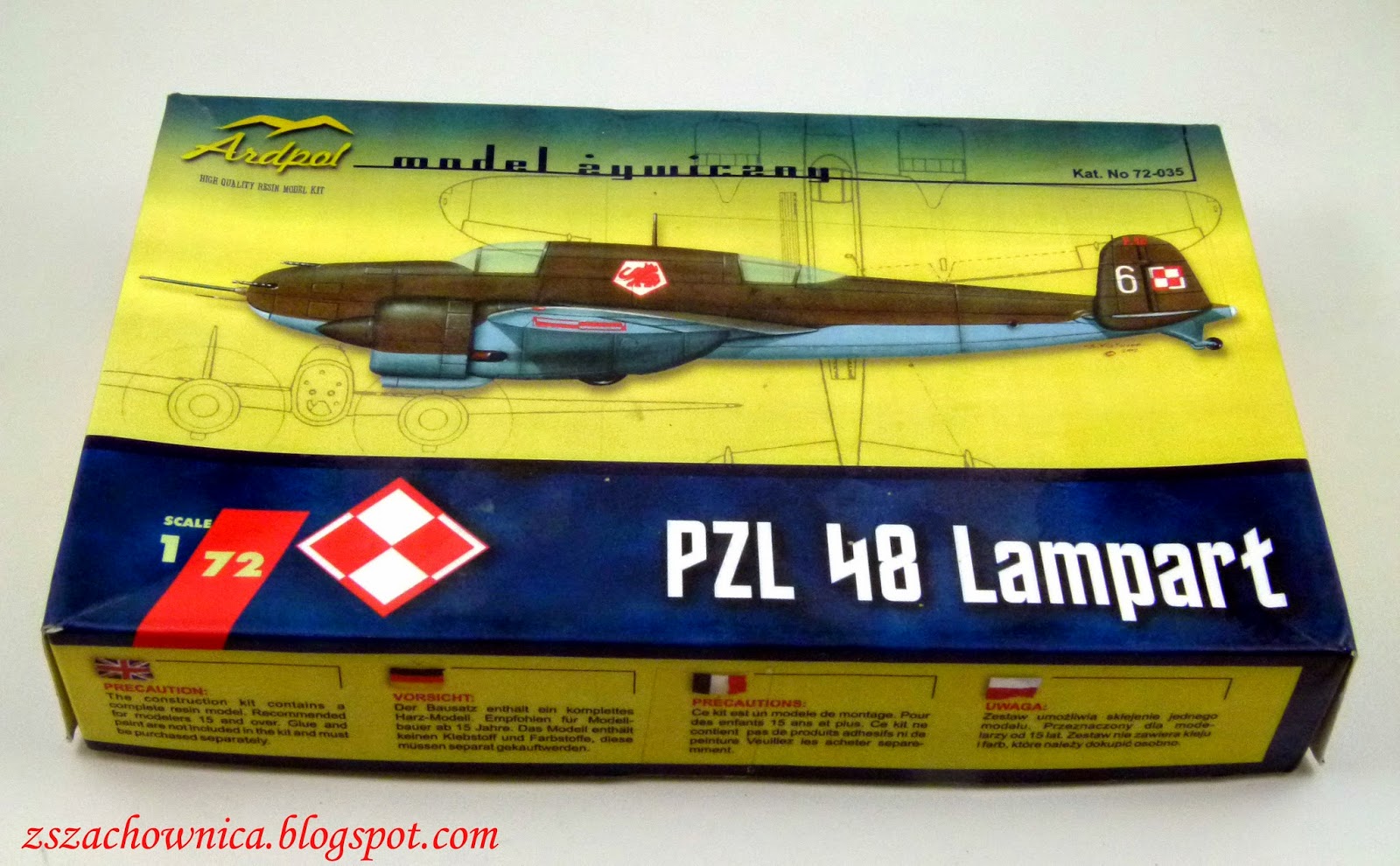 Modele z Szachownicą: Na warsztacie PZL.48A Lampart (Ardpol 1/72)