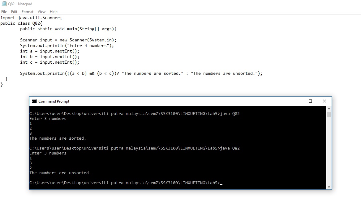 Computer Programming SSK3100: Lab 5 (Week 6 18/10/2018)